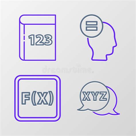 Set Line Xyz Coordinate System Function Mathematical Symbol Calculation And Book With Word
