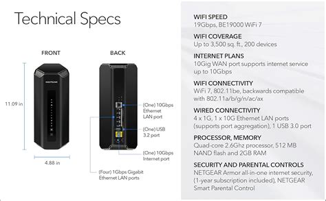 Netgear Nighthawk Tri Band Wifi 7 Router Rs700s Be19000