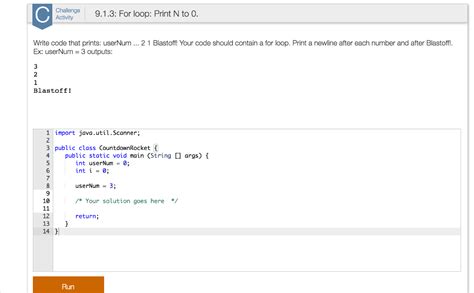 solved challenge 9 1 3 for lo print n to o activity write