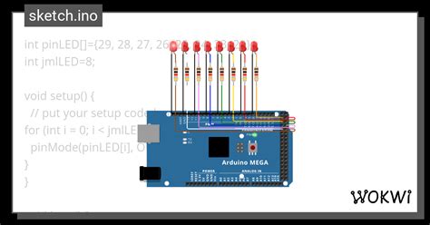 Led Array Dan 7 Segment Wokwi Esp32 Stm32 Arduino Simulator