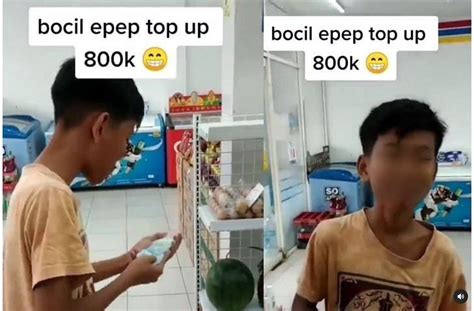 Bocil Epep Top Up Rp 800 Ribu, Kasir Minimarket Suruh Bocah Lakukan Ini