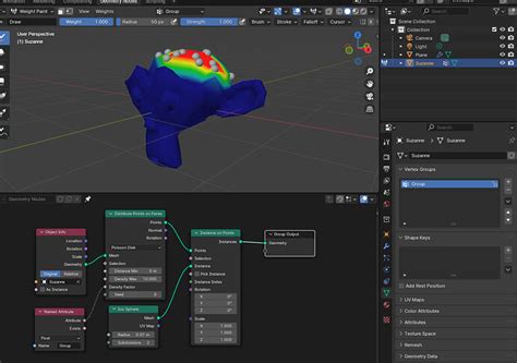 Can T Weight Paint With Geometry Nodes Materials And Textures Blender Artists Community