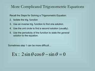 Trig Equations For Upload PPT Physics Science