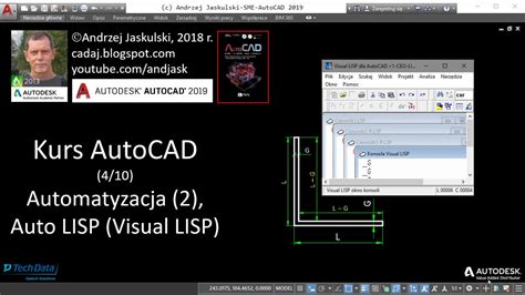 Kurs AutoCAD 2019 - #4 Automatyzacja (2) Auto LISP (Visual LISP) - YouTube