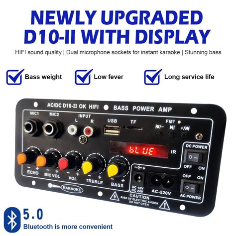 Jual New D10 Ii Amplifier Power Bass Bluetooth Angkat Speaker 12 In