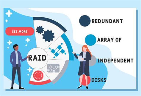 Raid Redundant Array Of Independent Disks Acronym Stock Illustration