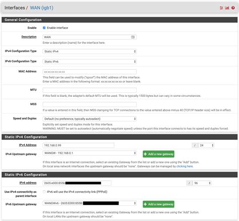 Native IPV6 Via PfSense On Charter Spectrum TimeWarner KUBA