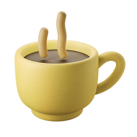 Cup Of Hot Coffee Drink 3d Icon Illustration 11019308 Png