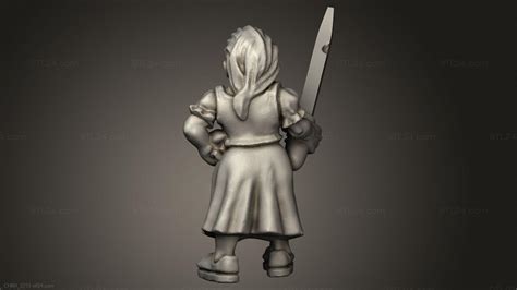 Chibi Funko Peasant Chibi 3251 3d Stl Model For Cnc