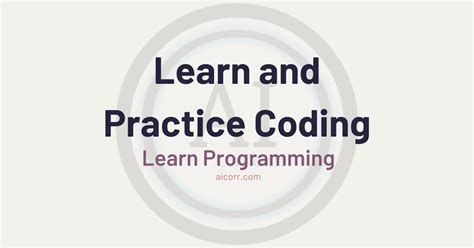 Learn And Practice Programming Aicorr