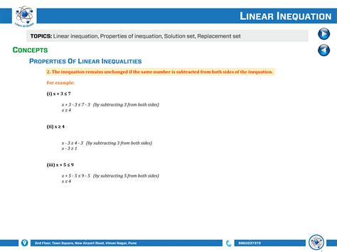 Linear Inequations Learn Quest