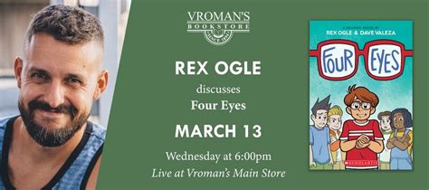 Rex Ogle Discusses Four Eyes A Graphic Novel Vromans Bookstore Pasadena Ca March 13 2024