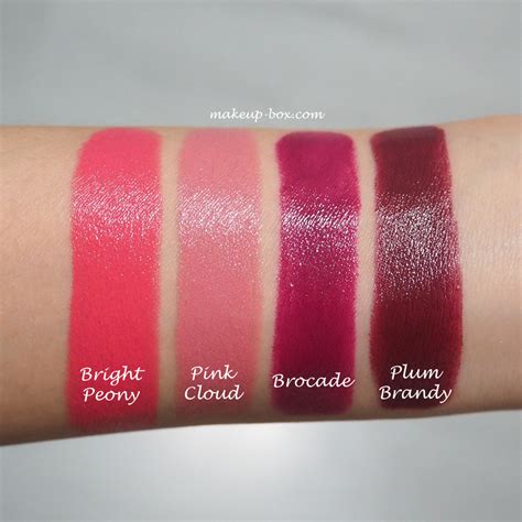 Christine • Makeupbox Bobbi Brown Luxe Lipstick Swatches