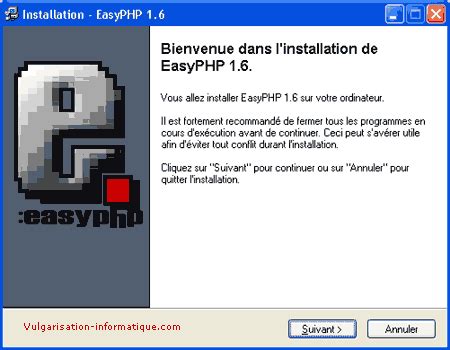 Installer EasyPhp