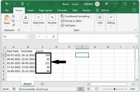 How To Count The Days Excluding Sundays Between Two Dates In Excel