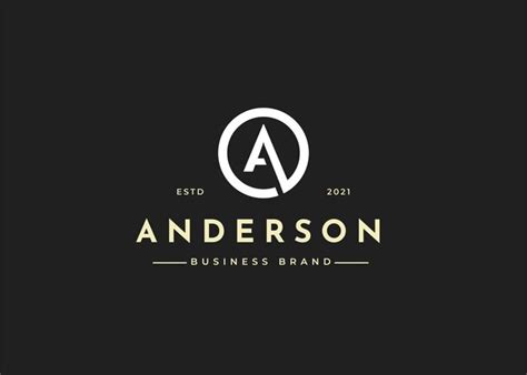 Plantilla de diseño de logotipo letra a con forma de círculo Vector