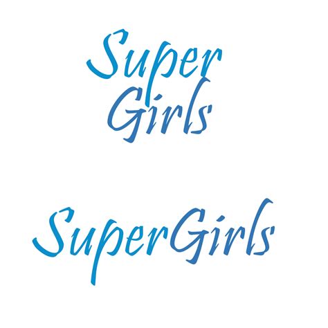 Playful Feminine Sex Logo Design For Supergirls Super Girls By