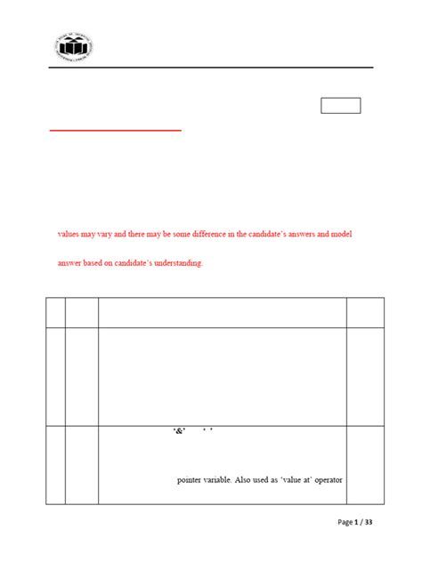 2017 Summer Model Answer Paper Pdf Pointer Computer Programming Computers