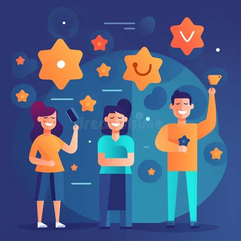 Generative Ai Survey Of Customer Satisfaction Stock Illustration