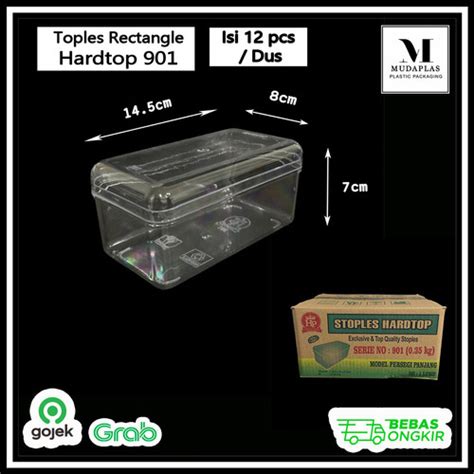 Jual Toples Kue Kering Hardtop 901 Persegi Panjang 350 Gr Jakarta