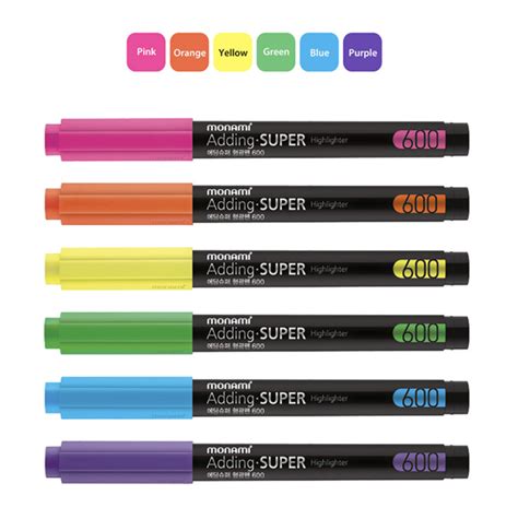 모나미 볼펜 에딩슈퍼 형광펜 세트 오즈의 제작소