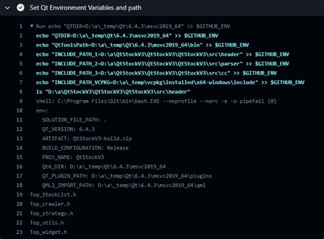 C How To Build My Qt Msbuild Project In Github Actions Stack Overflow