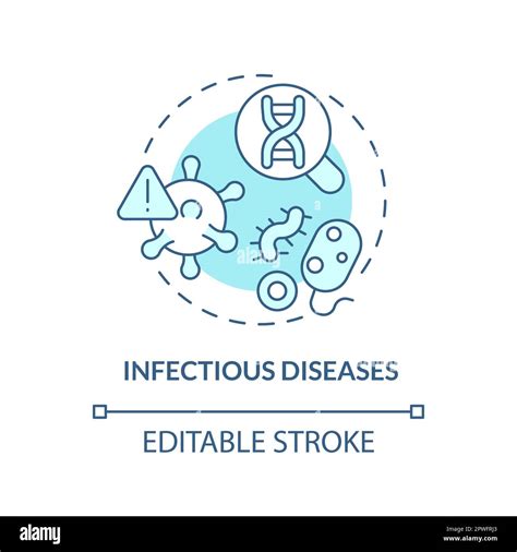 Infectious Diseases Turquoise Concept Icon Developing Treatments For Patient Application Of