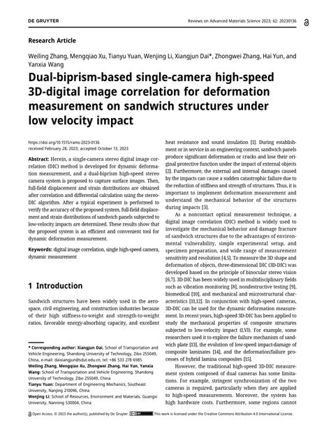 Pdf Dual Biprism Based Single Camera High Speed 3d Digital Image