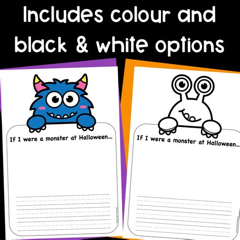 Mash Halloween Monster Halloween Writing Activity