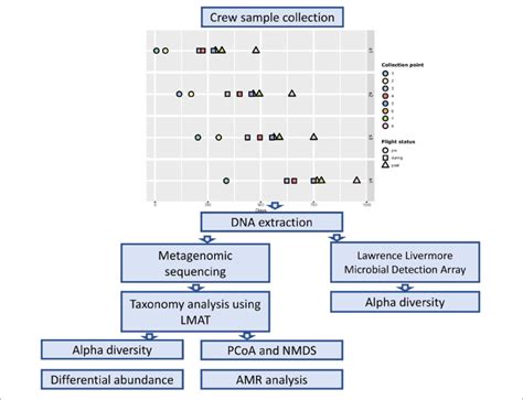 overall experimental and data analysis workflow and sample collection