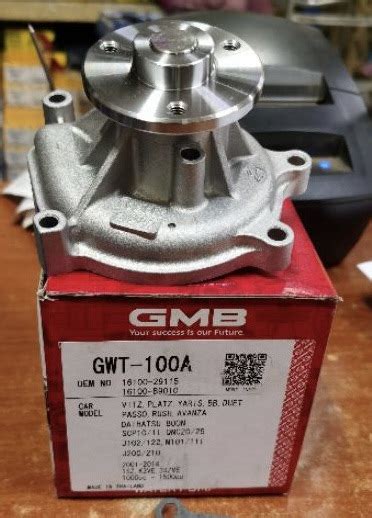 Ремонт Водяной насос Gmb Gwt 100a — Toyota Vitz 10 1 л 2000 года запчасти Drive2