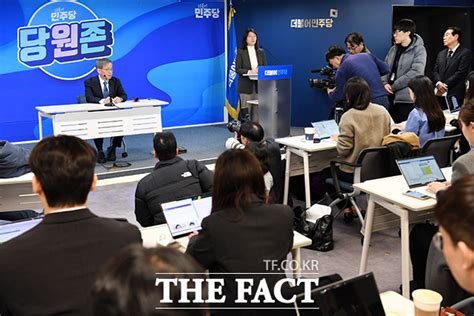 비명 공천 학살 없다 4차 공천 심사 결과 발표하는 임혁백 위원장 Tf사진관 포토 기사 더팩트