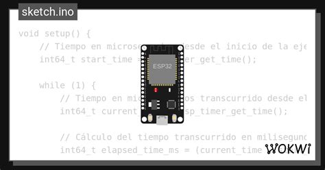 Tiempo Transcurrido Wokwi Esp32 Stm32 Arduino Simulator