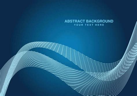 Abstract Blue Background Creative Design Free Vector Illustration Colorful Wave Design
