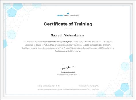 Completed Machine Learning With Python Course Saurabh Vishwakarma