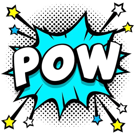 Comic Pow Logo Pow Logo Template Editable Design To Download