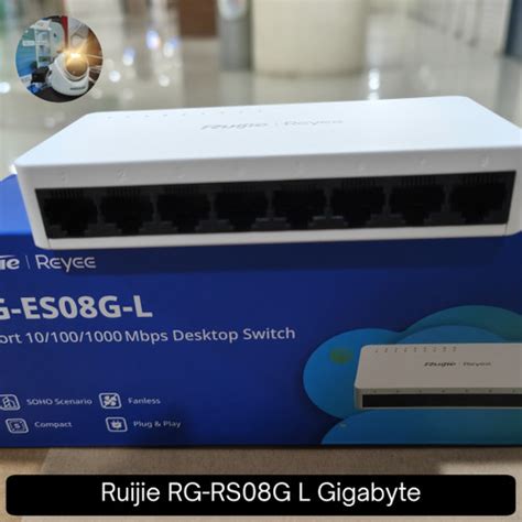 Jual Ruijie Switch Hub Gigabit 8 Port Kota Tangerang Nms Security Digital Tokopedia