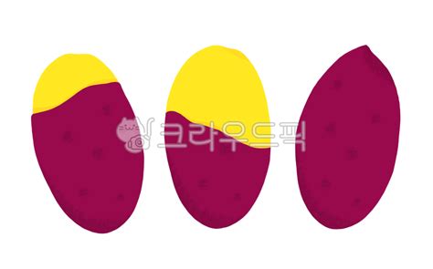 고구마 군고구마 찐고구마 가을 음식일러스트 사진 이미지 일러스트 캘리그라피 Cozu작가