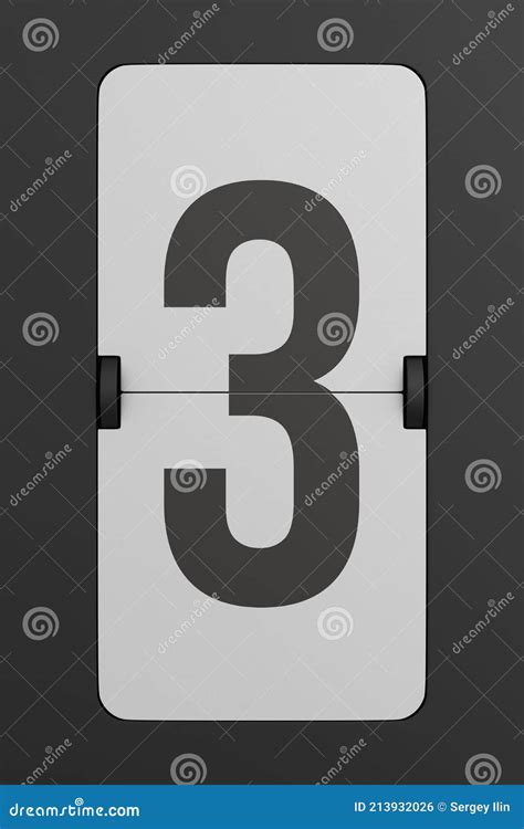Scoreboard Number Font Vector Illustration Template Vector Coming