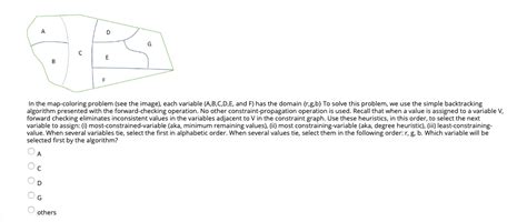 Solved EB In The Map Coloring Problem See The Image Each Chegg