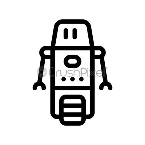 Artificial Intelligence Ai Chip Vector Teken Pictogram Stock Vector