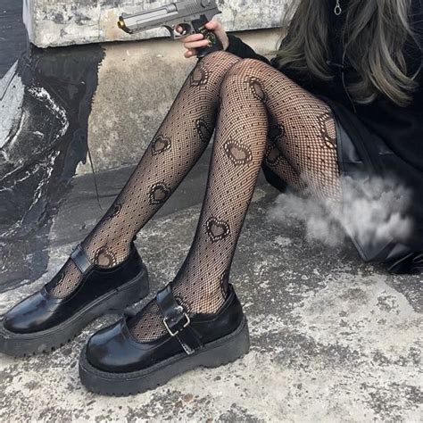 Bascollants Gothiques Costume Cosplay Sexy Bas En Résille En Nylon