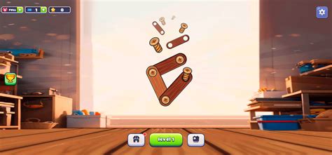 Wood Bolts And Nuts Screw Pin Puzzle