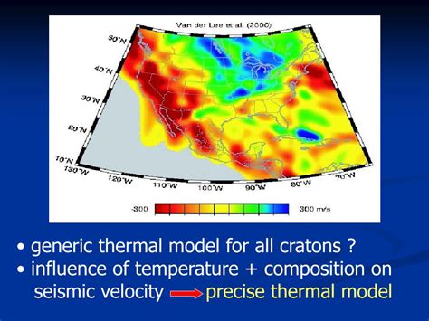 Ppt Thermal Structure Of Continental Lithosphere From Heat Flow And Seismic Constraints
