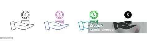 투자 아이콘에는 편집 가능한 스트로크 라인 듀오컬러 라인 그라디언트 라인 및 솔리드의 네 가지 스타일이 있습니다 웹 디자인 모바일 앱 Ui Ux 및 Gui 디자인에