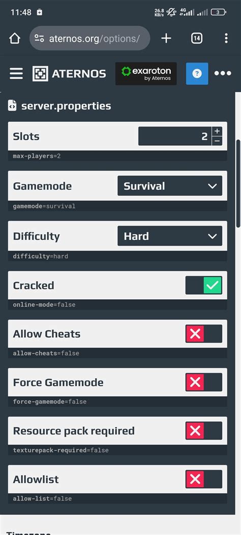 Missing Settings Problem Is Not All Settings For The Server Is Shownpic 1 I Went Through The