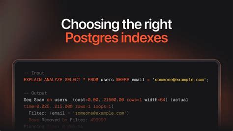 Choosing The Right Postgres Indexes Blog