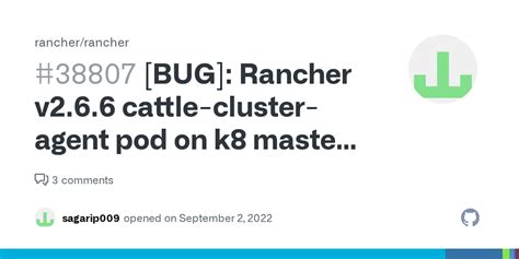 Bug Rancher V266 Cattle Cluster Agent Pod On K8 Master Node Failed To Connect To Rancher