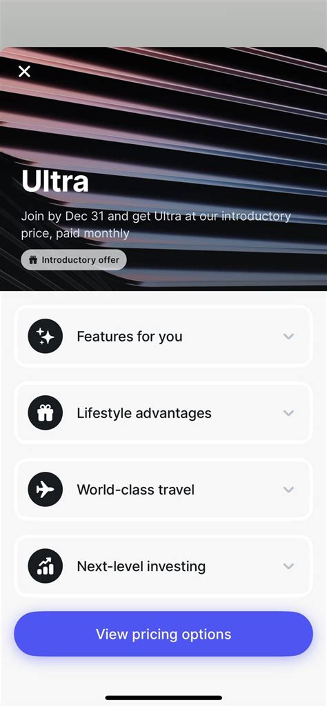 paywall and subscription ui from revolut ios app in 2024 design