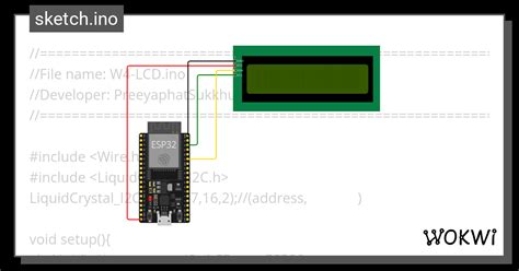 W4lcd Wokwi Esp32 Stm32 Arduino Simulator